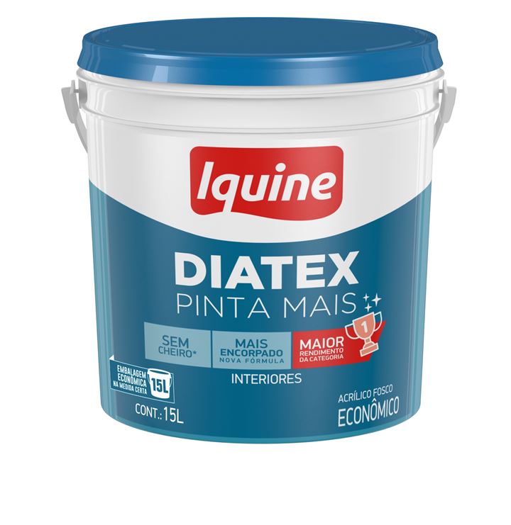 IQUINE DIATEX ACRILICA 15LT BALDE AMARELO CANARIO